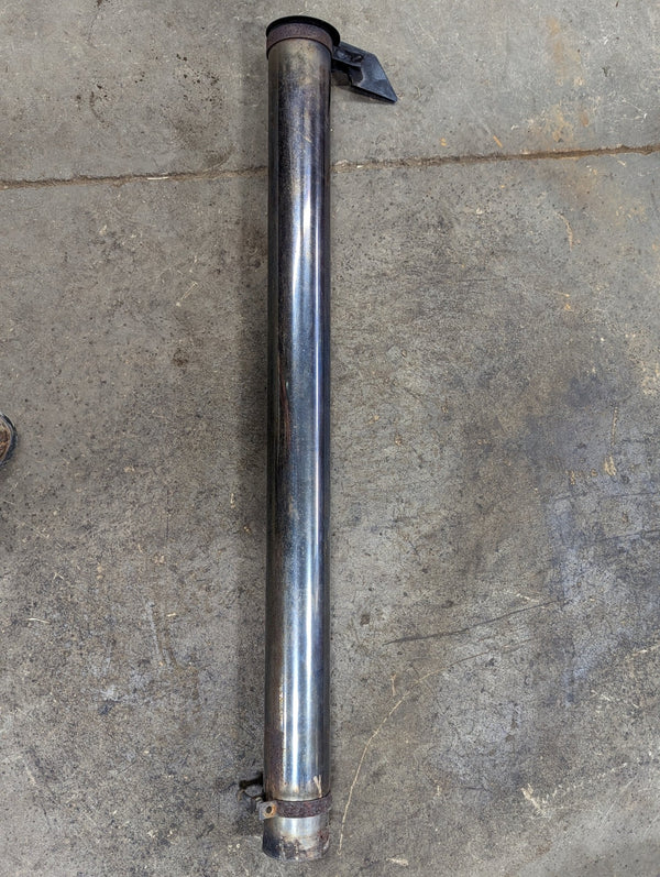 Used 3 3/4" Chrome Exhaust Stack for IH Tractors-Fits 3 3/4" OD Inlet ...